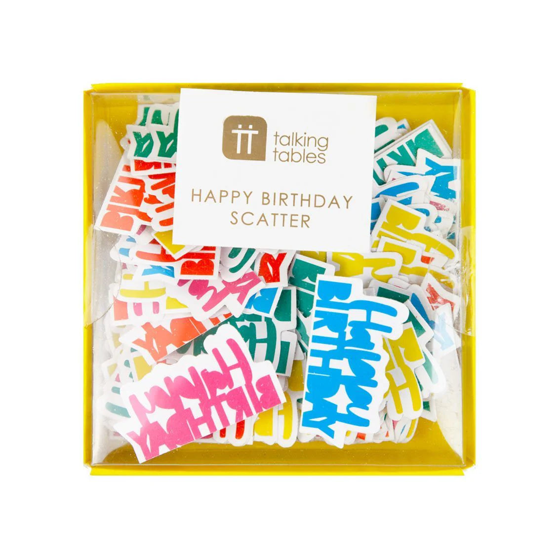 Rainbow Happy Birthday Paper Scatter – KookiWannaBe